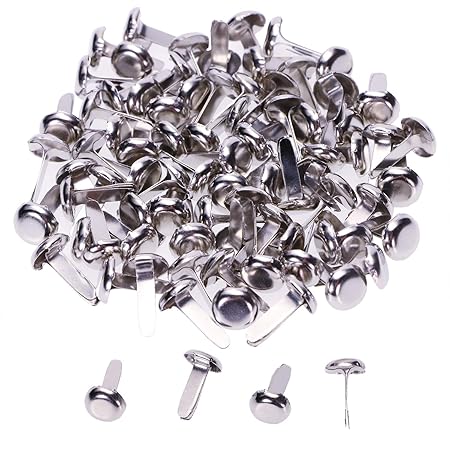 Amazon.com: Juvale 500 Pieces Mini Metal Brads for Crafts, Split Pin ...