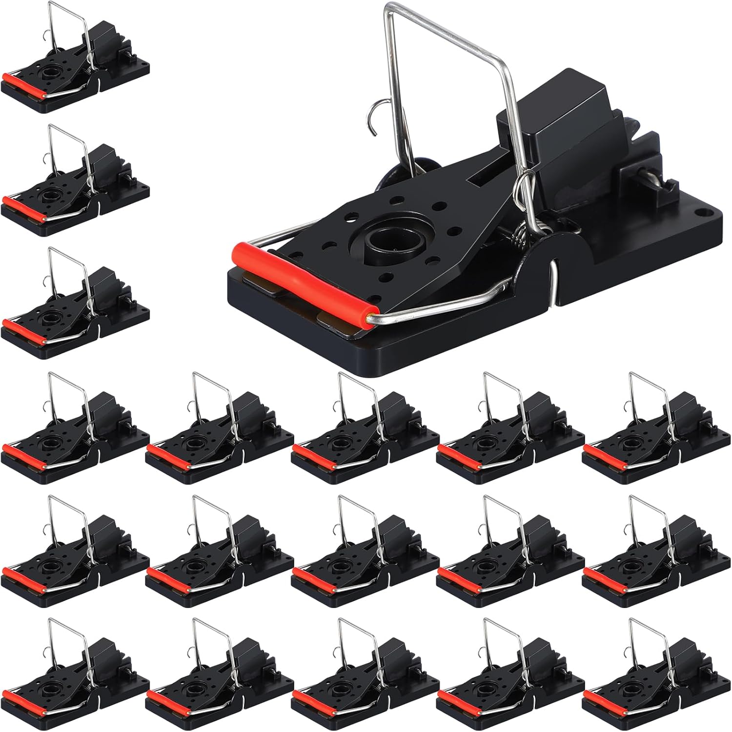 Amazon.com : Qualirey 18 Pcs Plastic Mouse Rat Traps House Indoor Quick ...