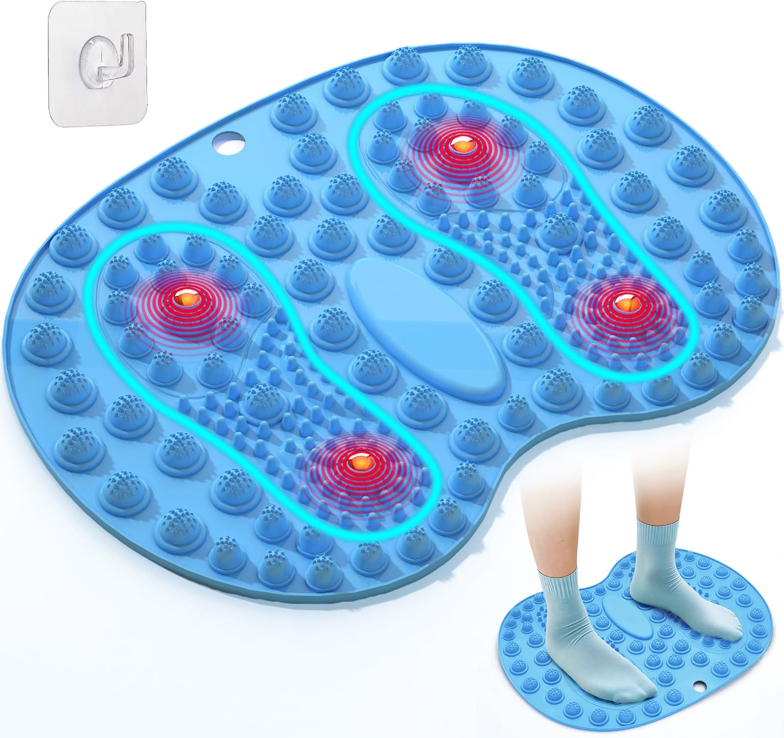 Amazon.com: GEENOA Foot Massage Mat, Big Foot Reflexology Mat with ...