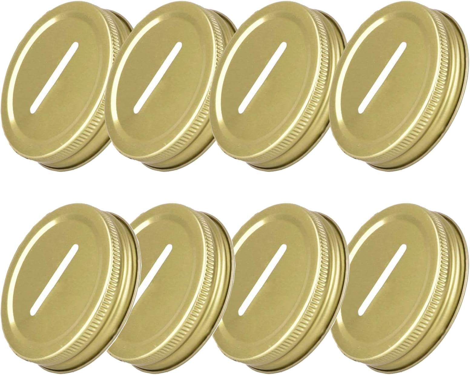 Amazon.com: Cosmos 8 Pcs Coin Slot Bank Lids for Regular Mouth Mason ...