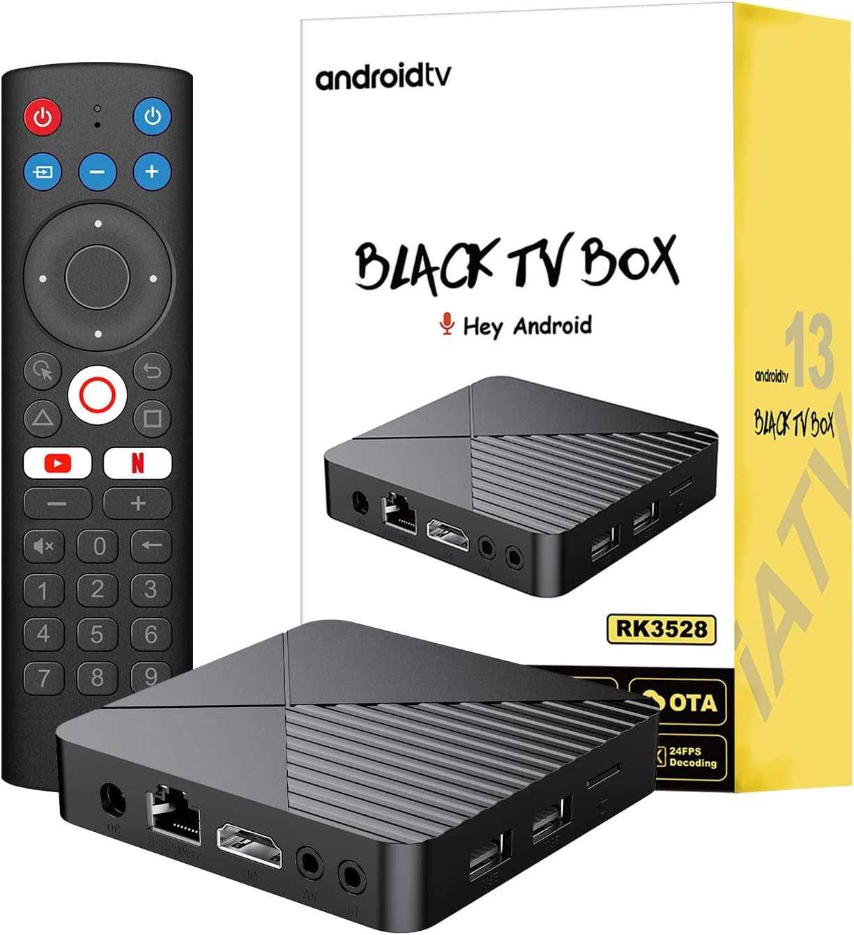 BOXPUT R5 Android 13 TV Box 4GB RAM, Android TV Box 8K, Cortex A53 ...