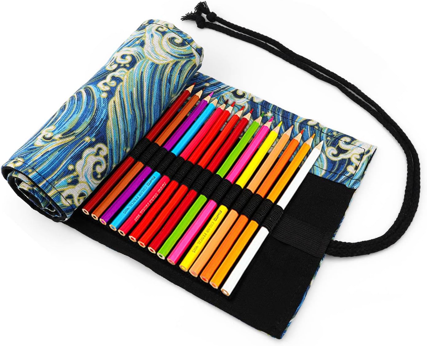 CHSEROK Artist Pencil Case, Roll Up Pencil Case, Pencil Roll, Easy to ...