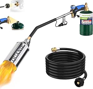Propane Torch Weed Burner Kit,High Output 1,000,000 BTU Weed Torch,Blow Torch with 1lb Propane ...