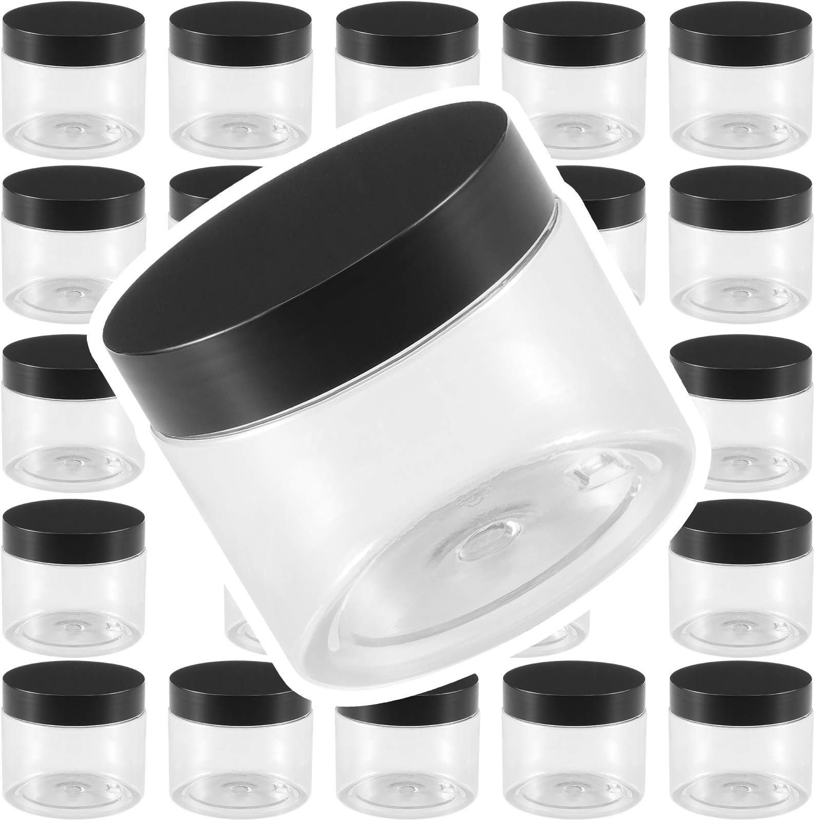 Amazon.com: ZEONHAK 68 PCS 2 OZ Plastic Jars with Lids, BPA-free, Food ...
