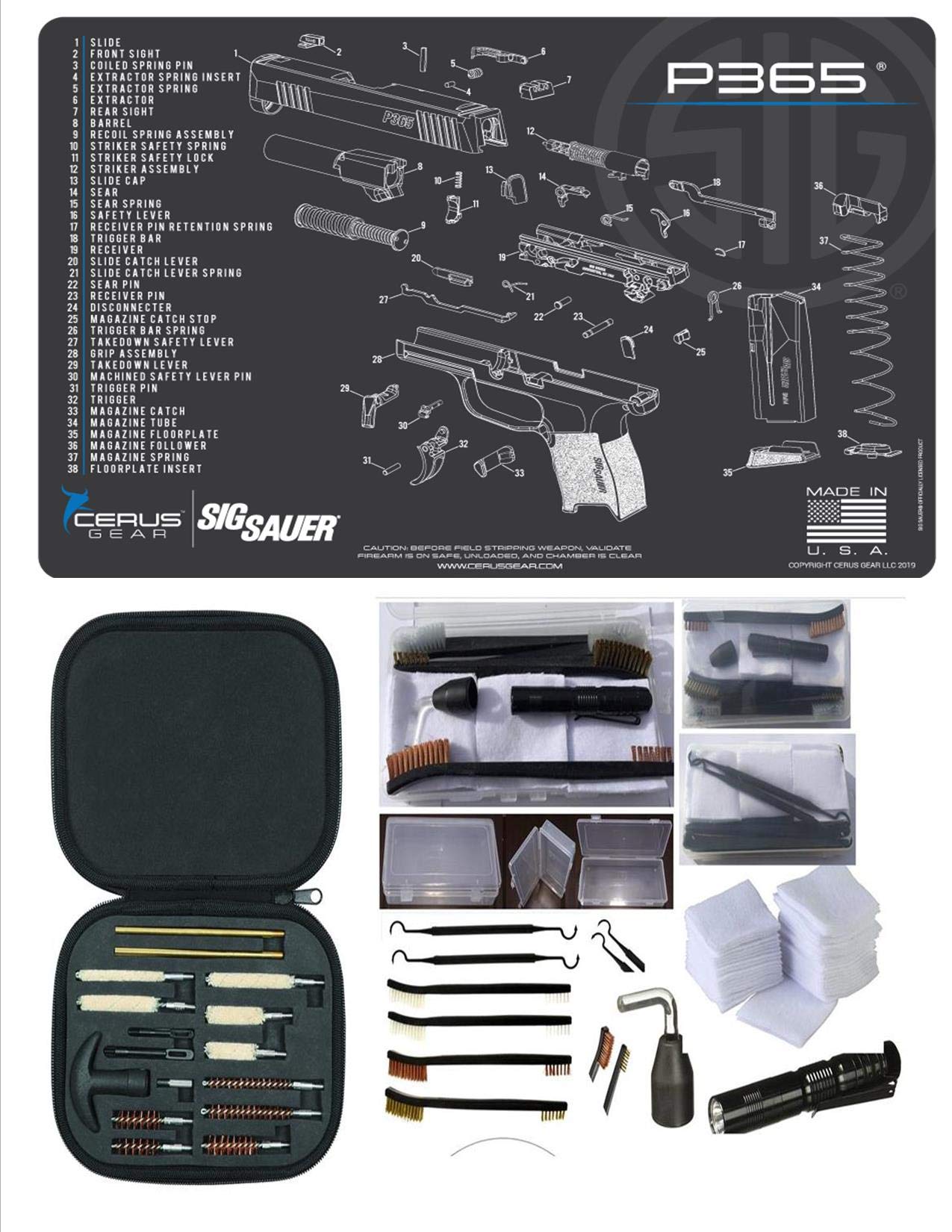 Buy EDOG SIG P365 CERUS Gear Schematic (Exploded View) Pistol ProMat ...