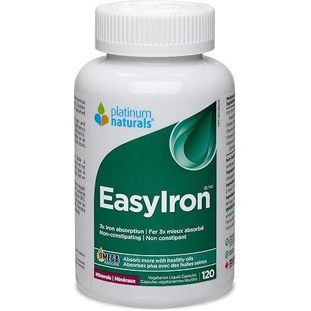 Amazon.com: PLATINUM NATURALS Easy Iron, 120 CT : Health & Household