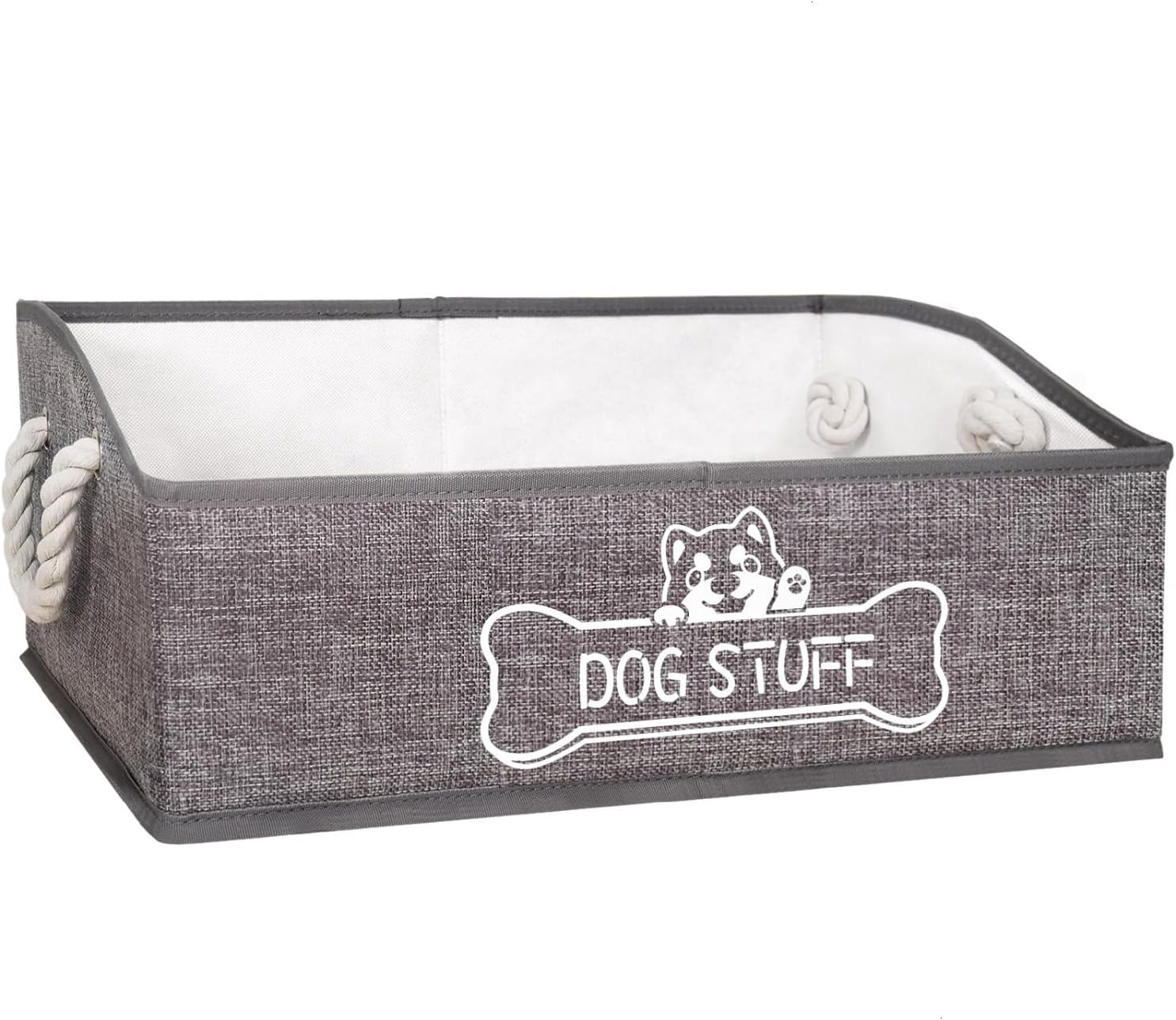 Amazon.com: Vumdua Dog Toy Box - Trapezoid Dog Toy Baskets with Handles ...