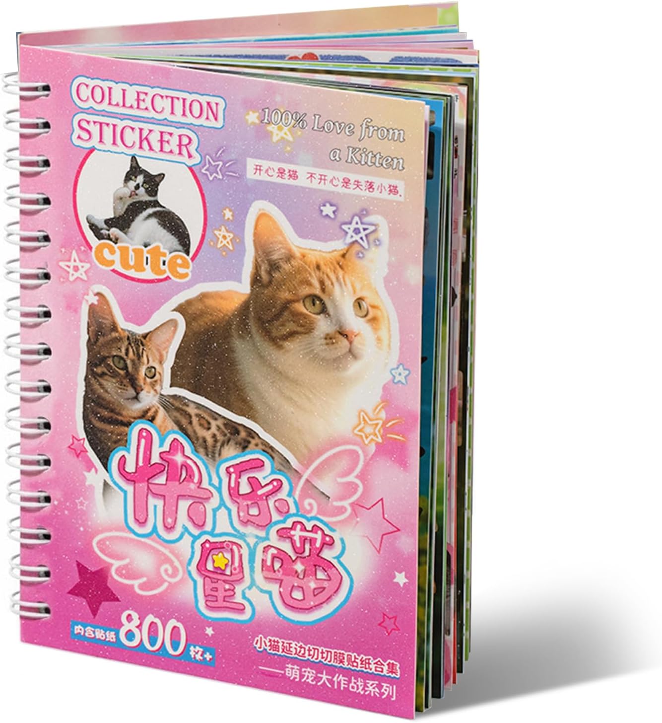 Amazon.com: 2 Styles Cute Pet Sticker Book – 30 Sheets, 800 Pcs ...