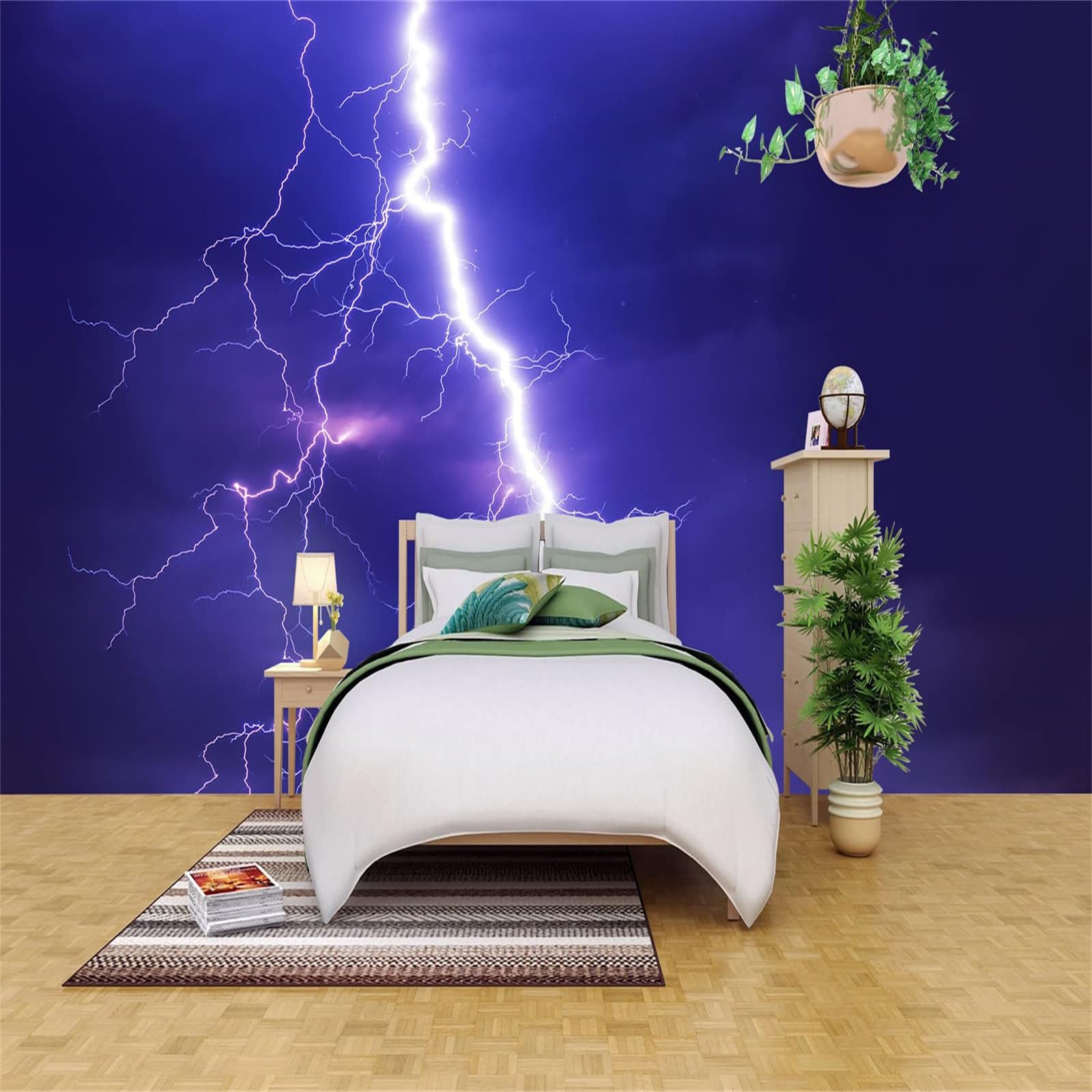 Lightning Panoramic Wallpaper Wallpaper The Storm, Landscape, The