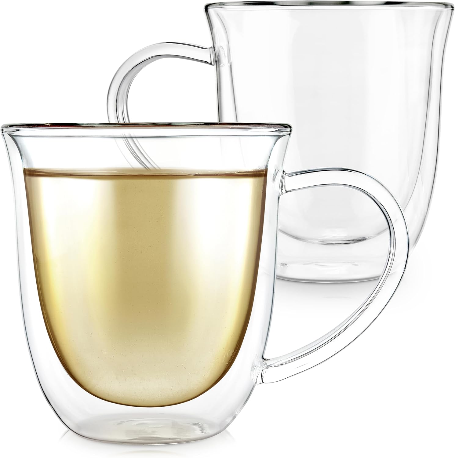 Amazon.com | Teabloom Double Walled Borosilicate Glasses – Set of 2 ...