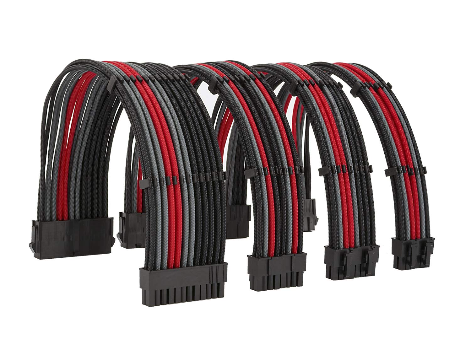 Formulamod Sleeve Extension Power Supply Cable Kit 18AWG ATX 24P+ EPS 8 ...