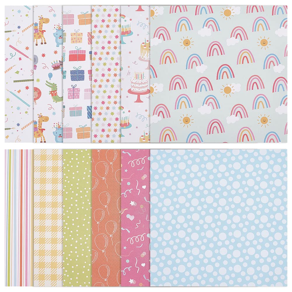 GORGECRAFT 24 Sheet 12 Styles Patterned Paper Pad 15.2x15.2cm Scrapbook ...