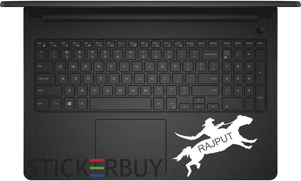 stickerbuy™ Rajput Logo Laptop Sticker Vinyl Decal_ (White) : Amazon.in ...
