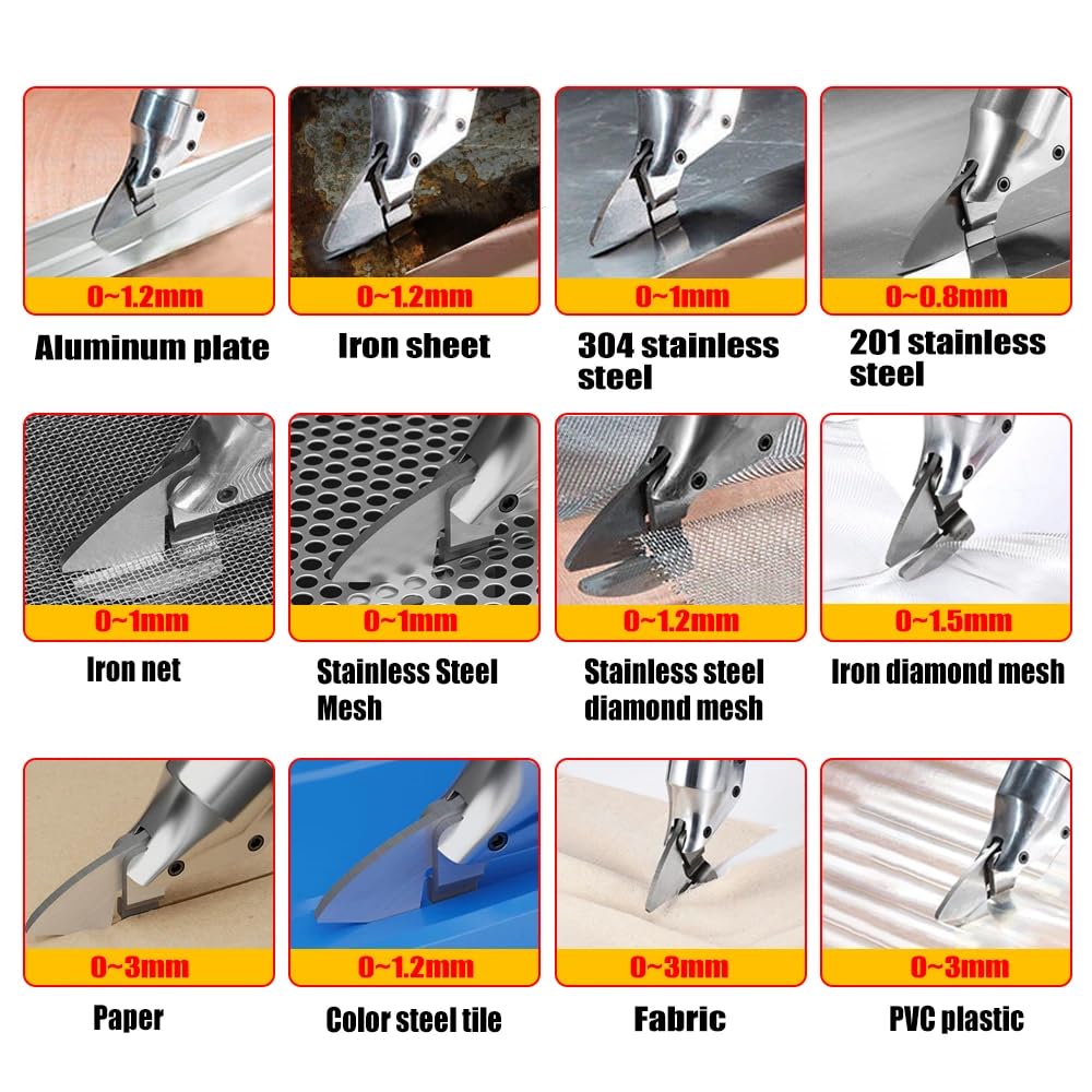 Snapklik.com : Cordless Metal Shear, Electric Sheet Metal Scissors For ...