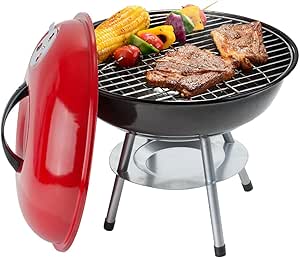 Amazon.com : Alpine Cuisine Premium 14" Charcoal BBQ Grill Round for ...