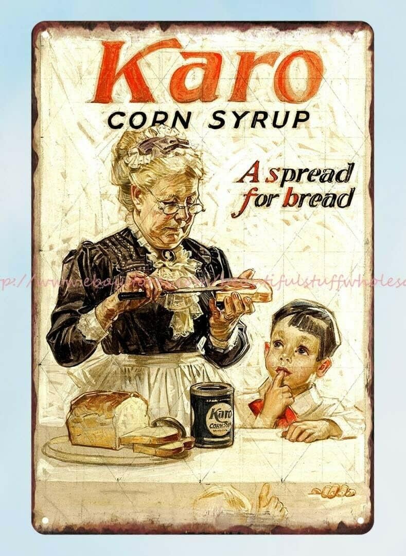 Amazon.com: Metal Creative Tin Sign Wall Decor Creative Card Corn Syrup ...