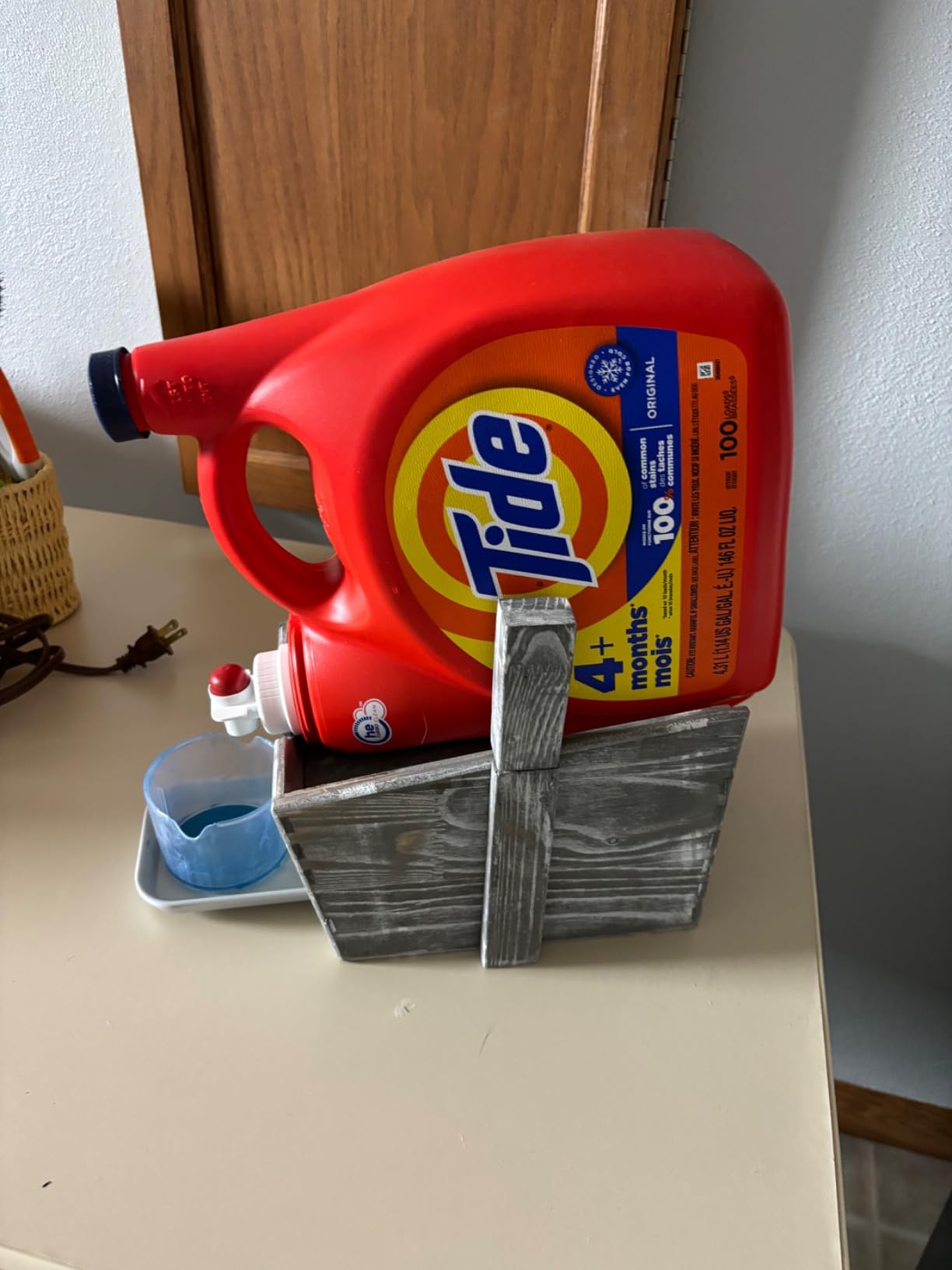 Amazon.com: Besuerte Laundry Detergent Stand - Farmhouse Laundry ...