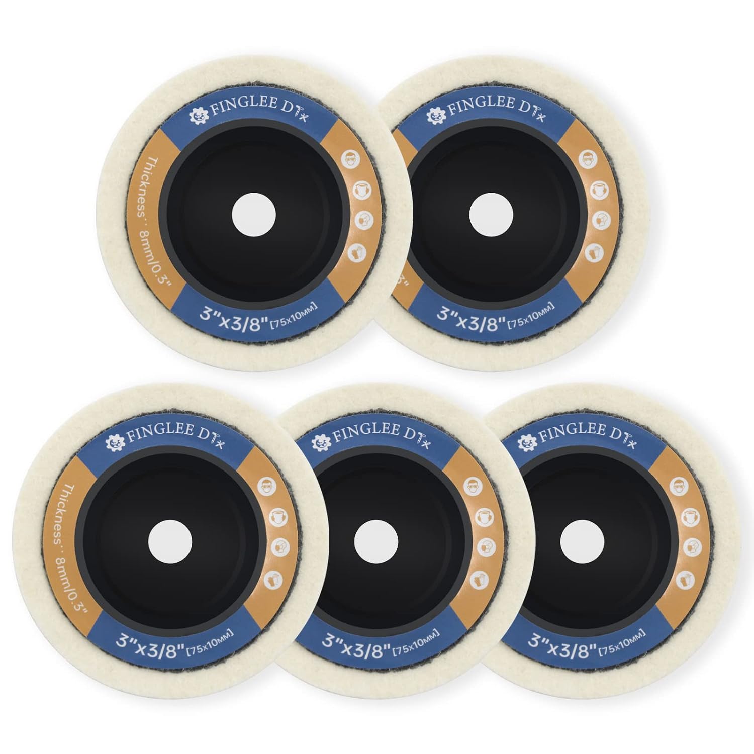 Amazon.com: 3 Inch Wool Felt Polishing Disc, Wool Felt Buffing Wheel ...