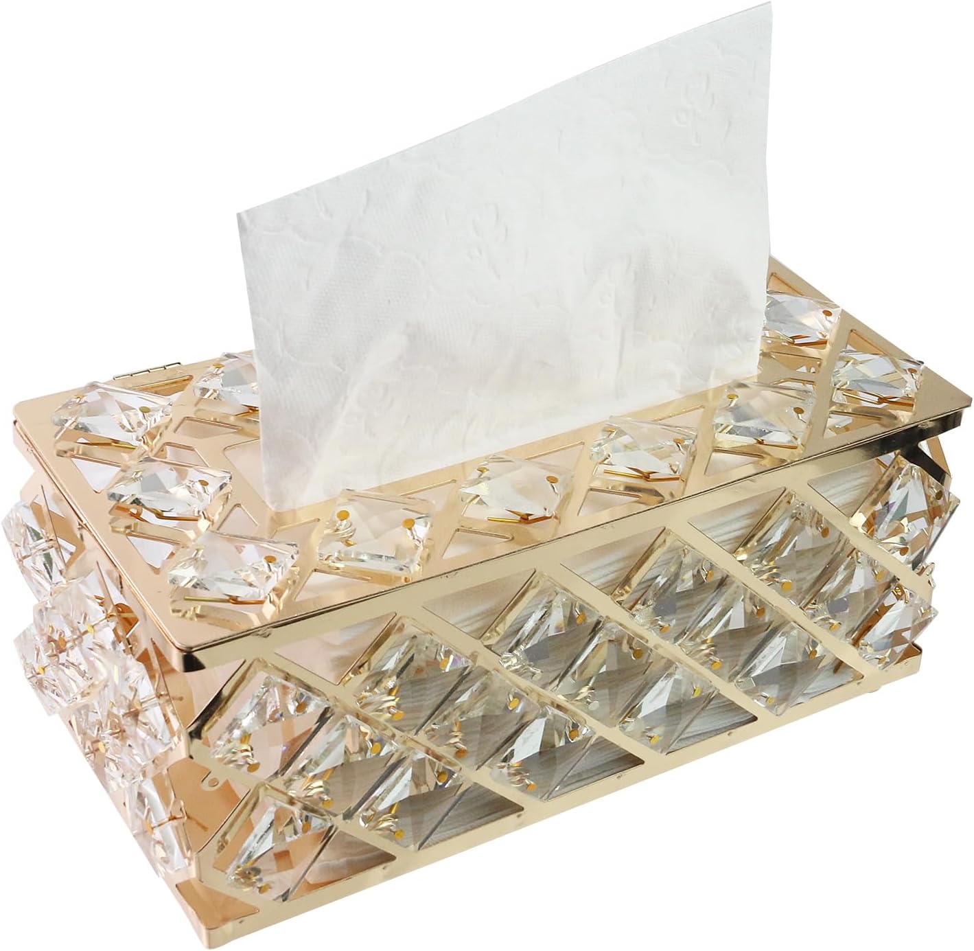 Amazon.com: Geesatis Facial Tissue Paper Crystal Tissue Box Cover ...