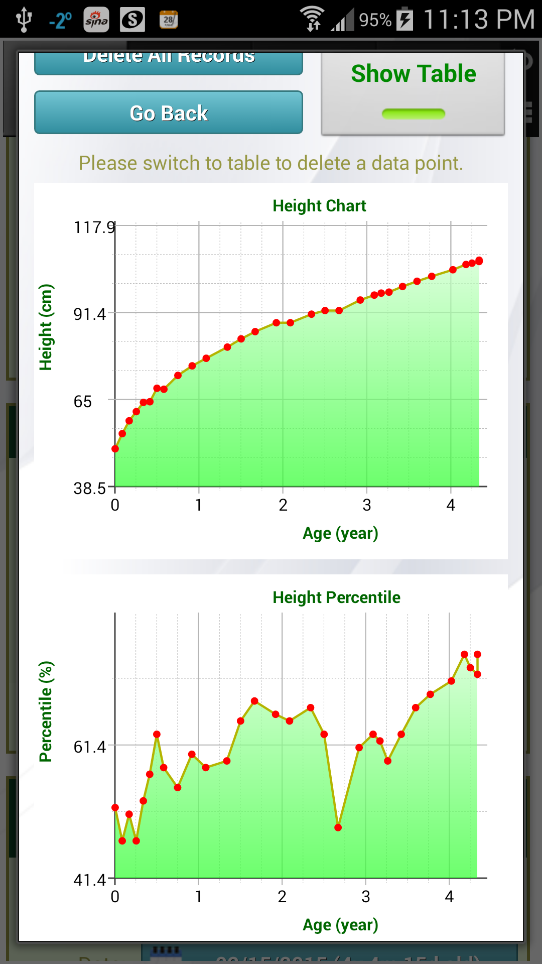 Growth Chart Trial - App on Amazon Appstore