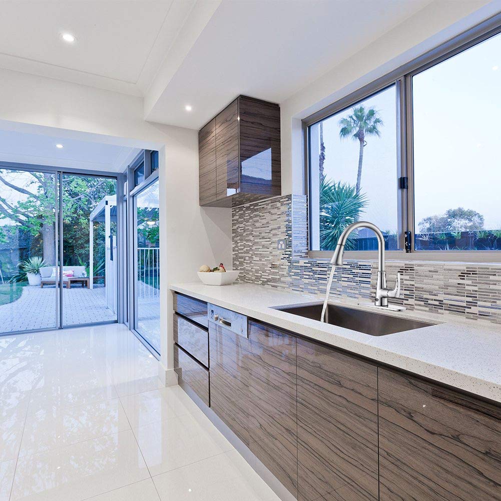 (incomplete ) Kitchen Faucet with Pull Down Spray Head, Two Sensors ...