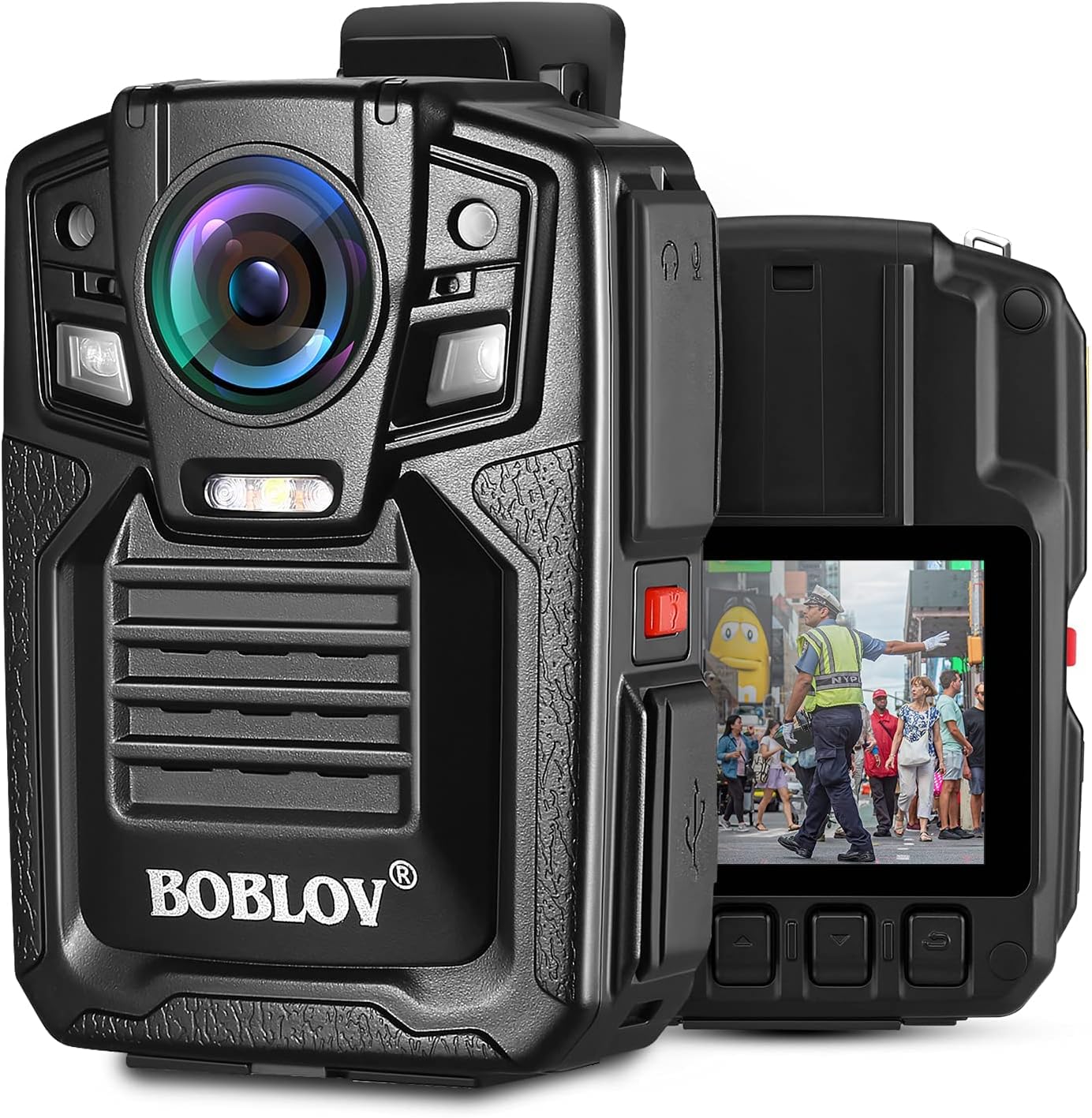 Amazon.com: BOBLOV D7 2K Body Camera, 256GB 2 * 1950mAh Batteries with ...