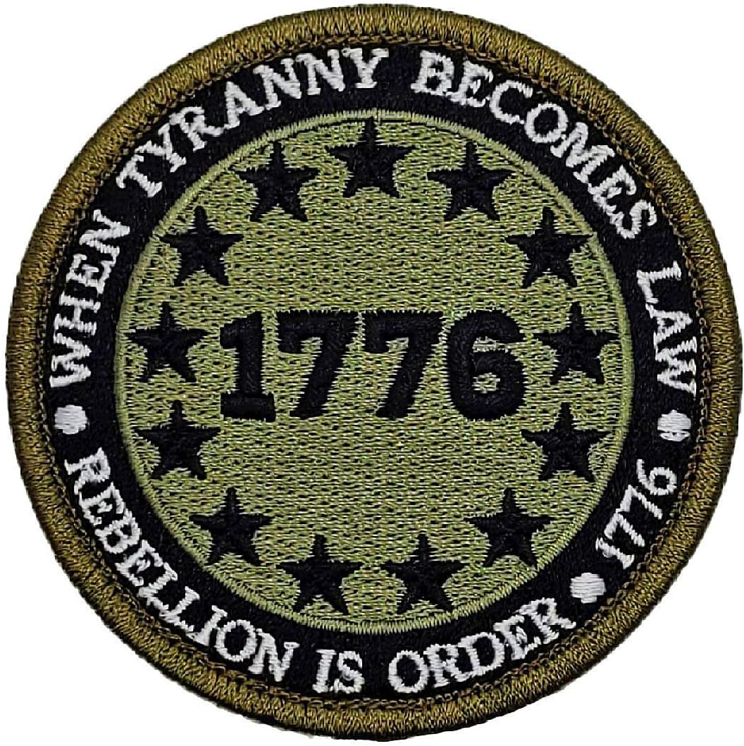Amazon.com: 1776 Camo Green Round 2A Liberty Patch [3.0 X 3.0 - Hook ...