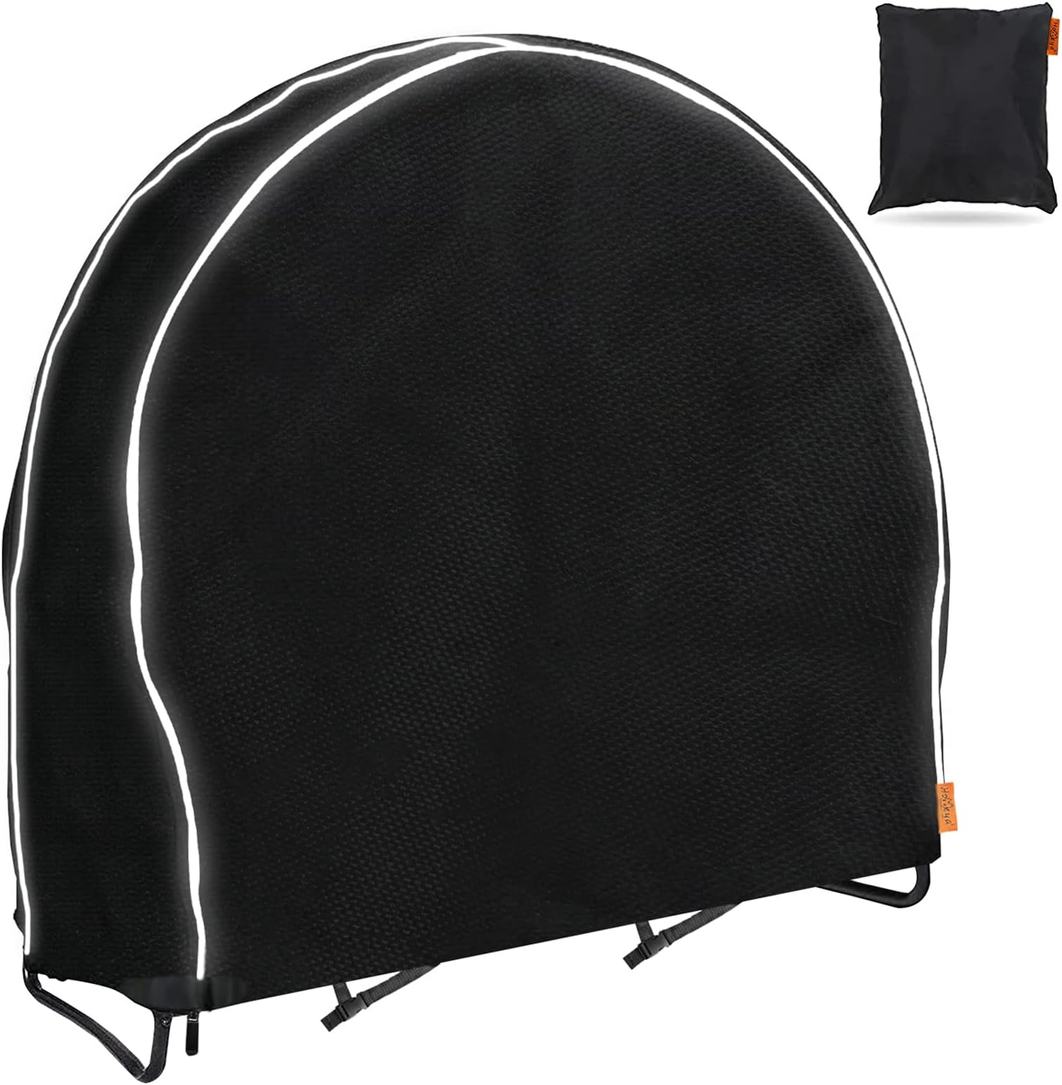 Amazon.com : Sunnydaze Firewood Log Hoop Cover - Heavy-Duty Outdoor ...