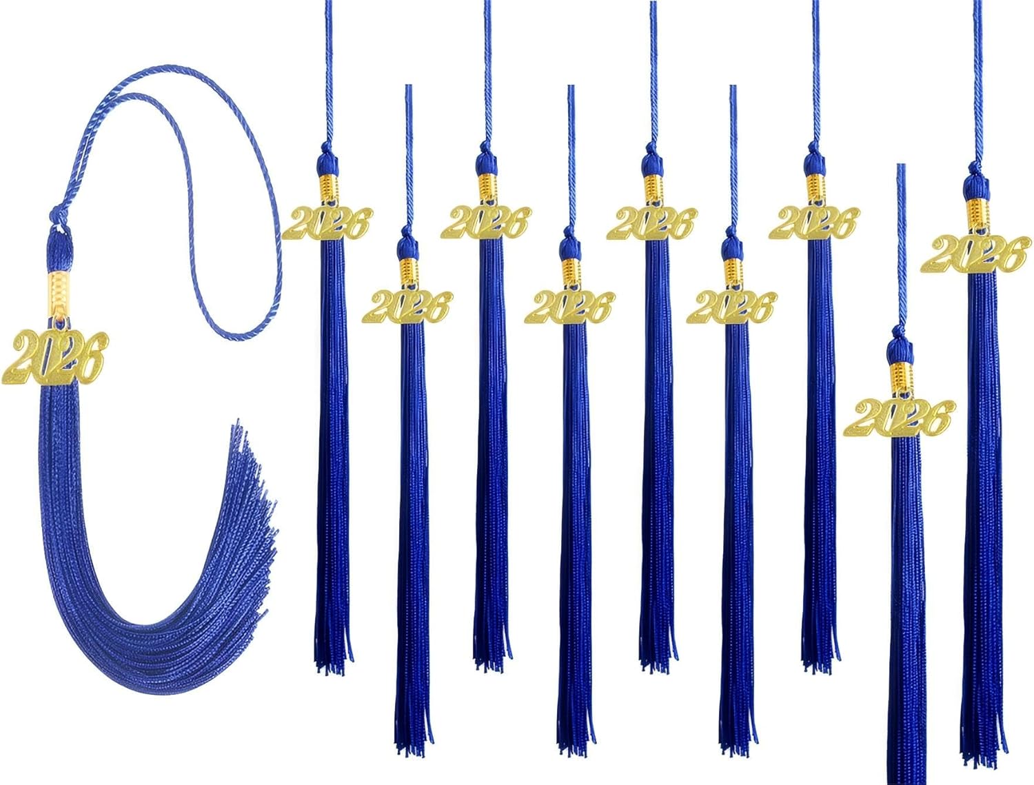 Amazon.com: GRADFTY 2026 Graduation Tassels Bulk, Royal Blue Tassels ...