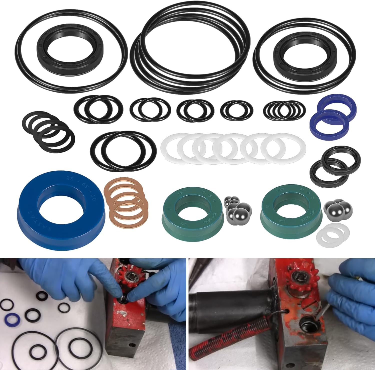 Amazon.com: 328.12031 Seals Floor Jack Rebuild Kit for Sears Craftsman ...