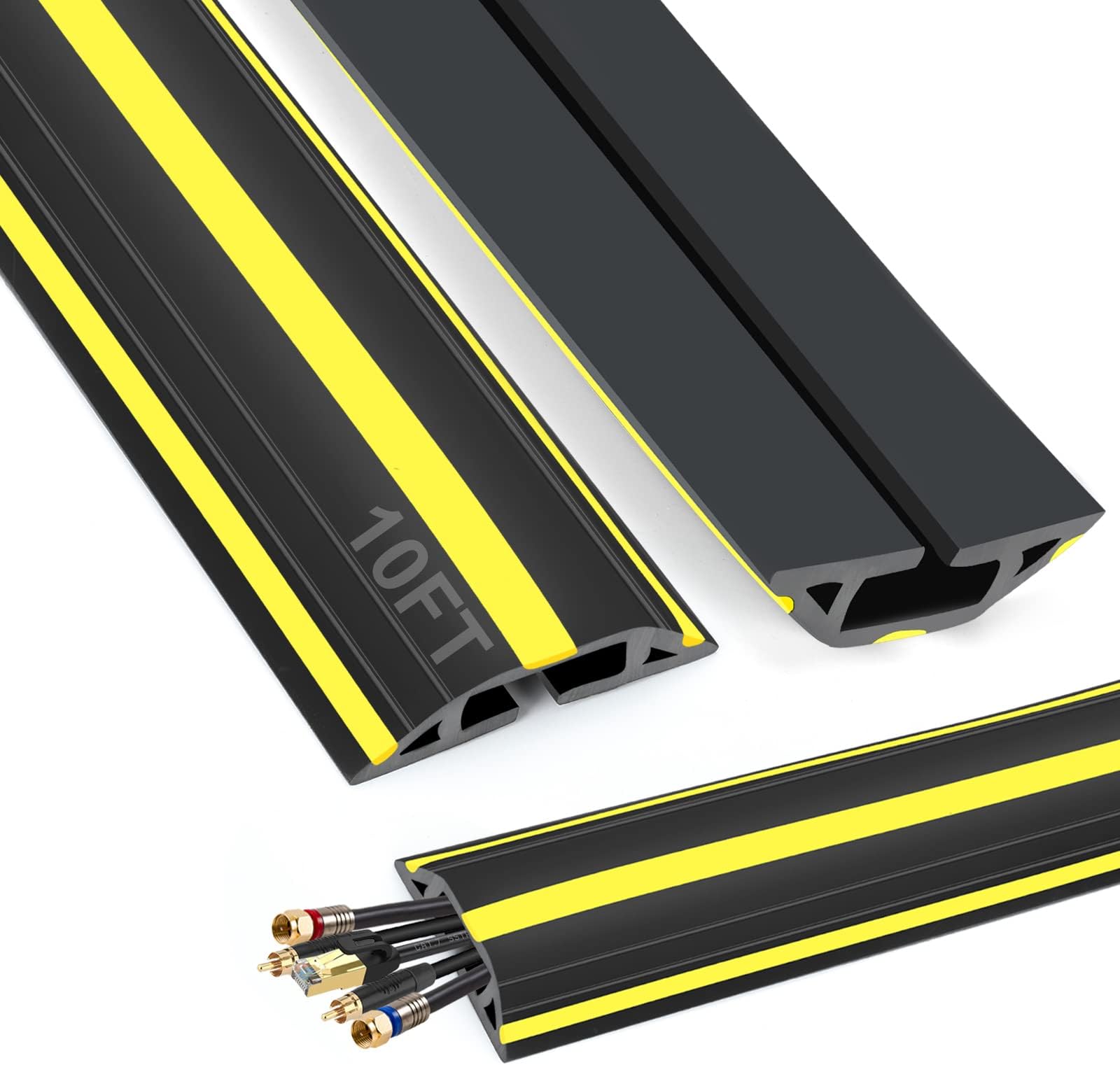 Amazon.com: Papillon 6.5Ft Heavy Duty Cable Cover – PVC Floor Cord ...