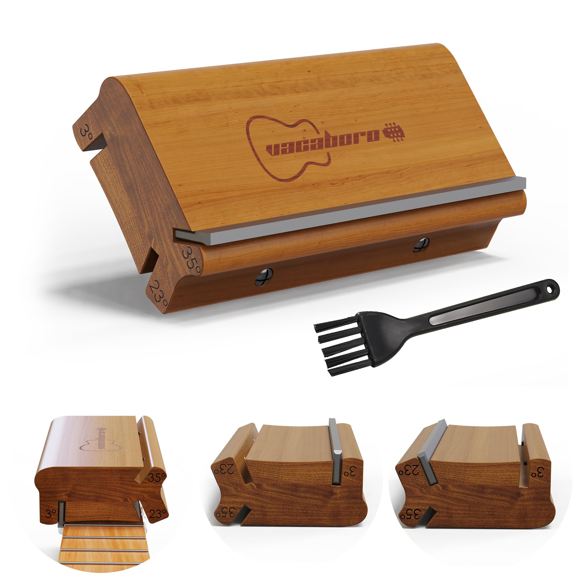 Amazon.com: 3/23/35 Degree Fret End Beveling File, 3 in 1 fret file ...