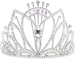 Amazon.com: Anderson's Kalani Rhinestone Tiara, 5 Inches, Woman's Crown ...