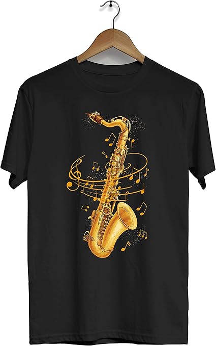 Amazon.com: THTIEN-VIRAL Saxophone Player T-Shirt Saxophonist Music ...