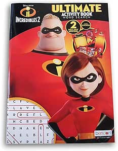 Incredibles 2 Ultimate Activity Word Search Book with Stickers and Pull ...