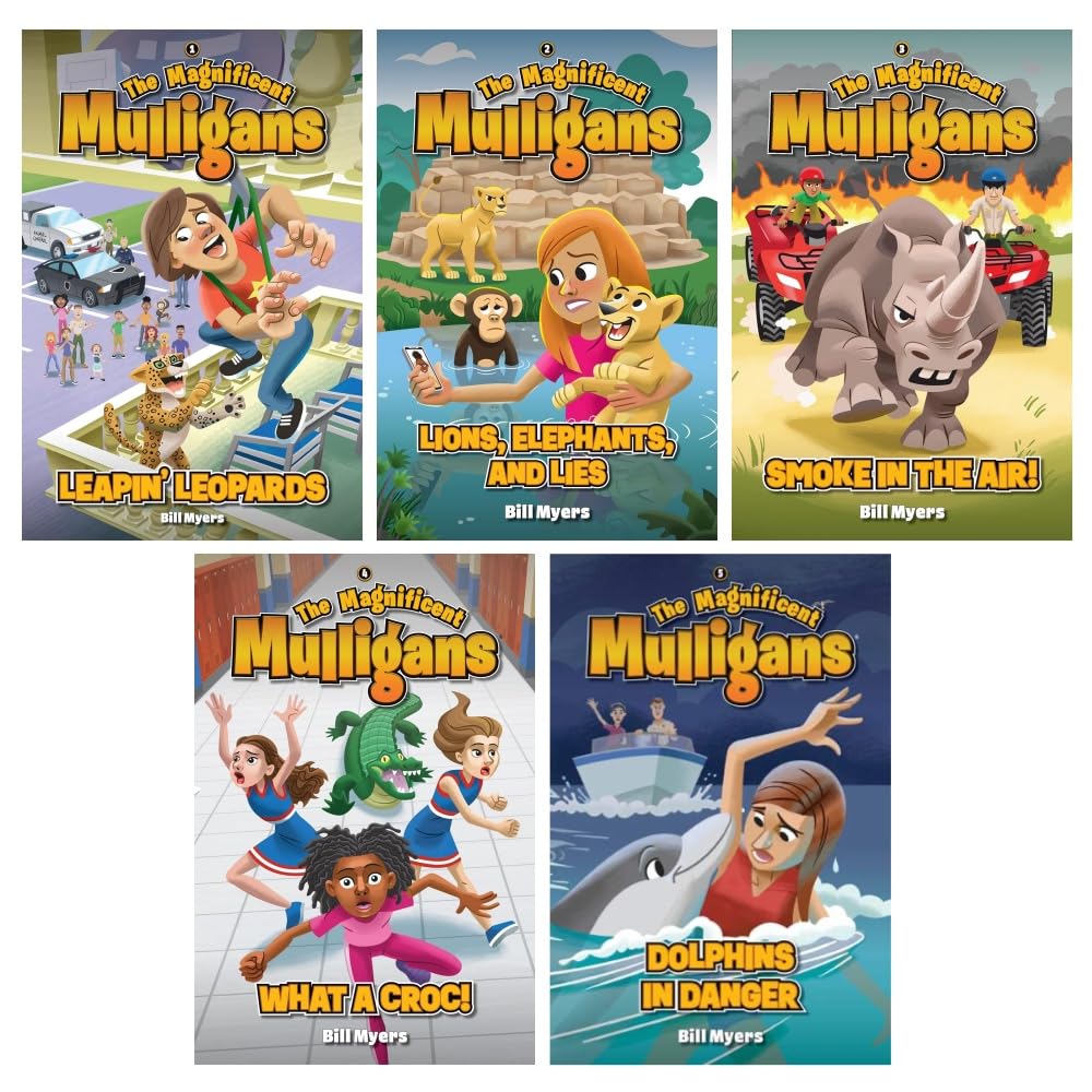 Magnificent Mulligans Series 5 Books Set - Leapin' Leopards; Lions ...