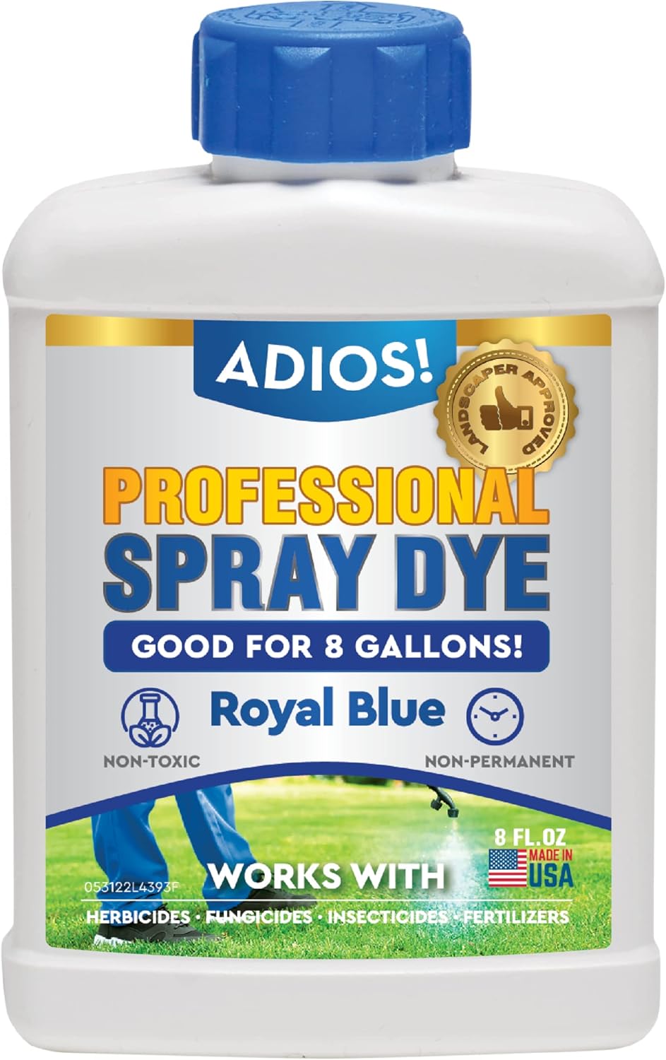 Amazon.com: Adios! Professional Blue Spray Dye Marker, Makes 16 Gallons ...