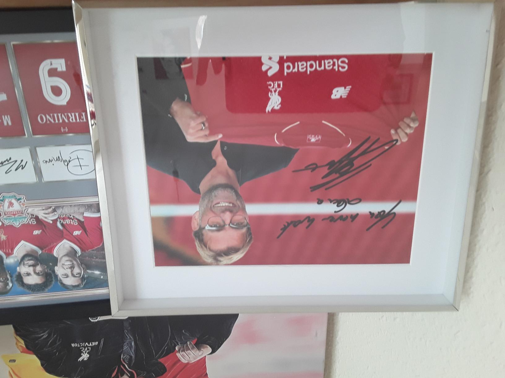 LIMITED EDITION JURGEN KLOPP SIGNED PHOTOGRAPH + CERT PRINTED AUTOGRAPH ...