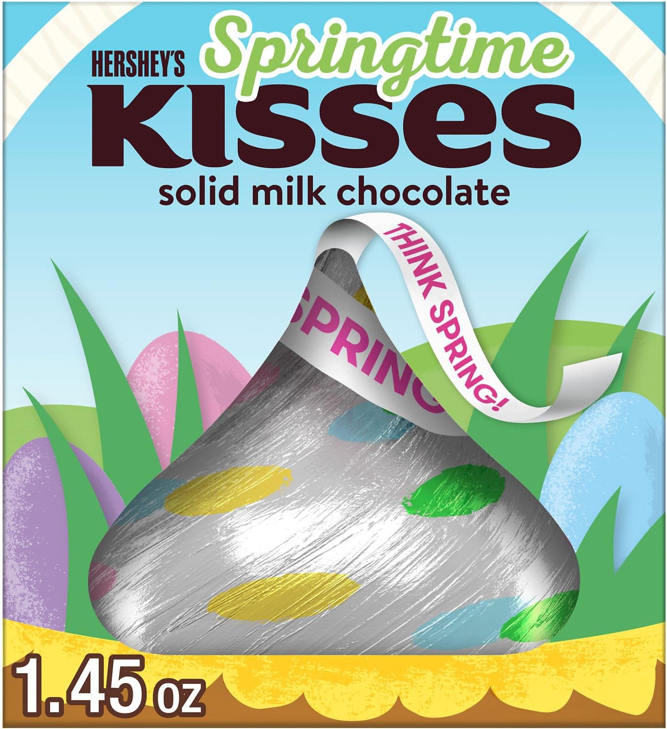 Amazon.com : HERSHEY'S Kisses Milk Chocolate Candy, Easter, Bag (52 Oz ...
