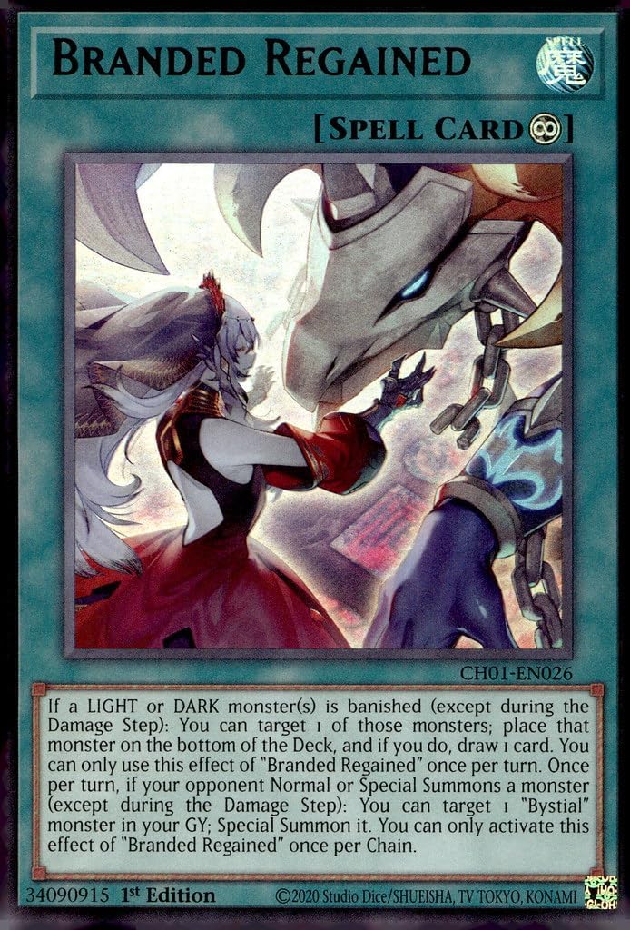 Amazon.com: Branded Regained - CH01-EN026 - Ultra Rare - 1st Edition ...