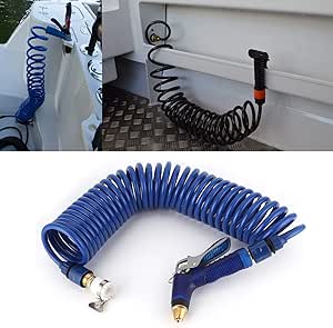 10m/32.8ft Forge Hose Kit, Marine Coiled Washdown Hose, Coiled Hose ...
