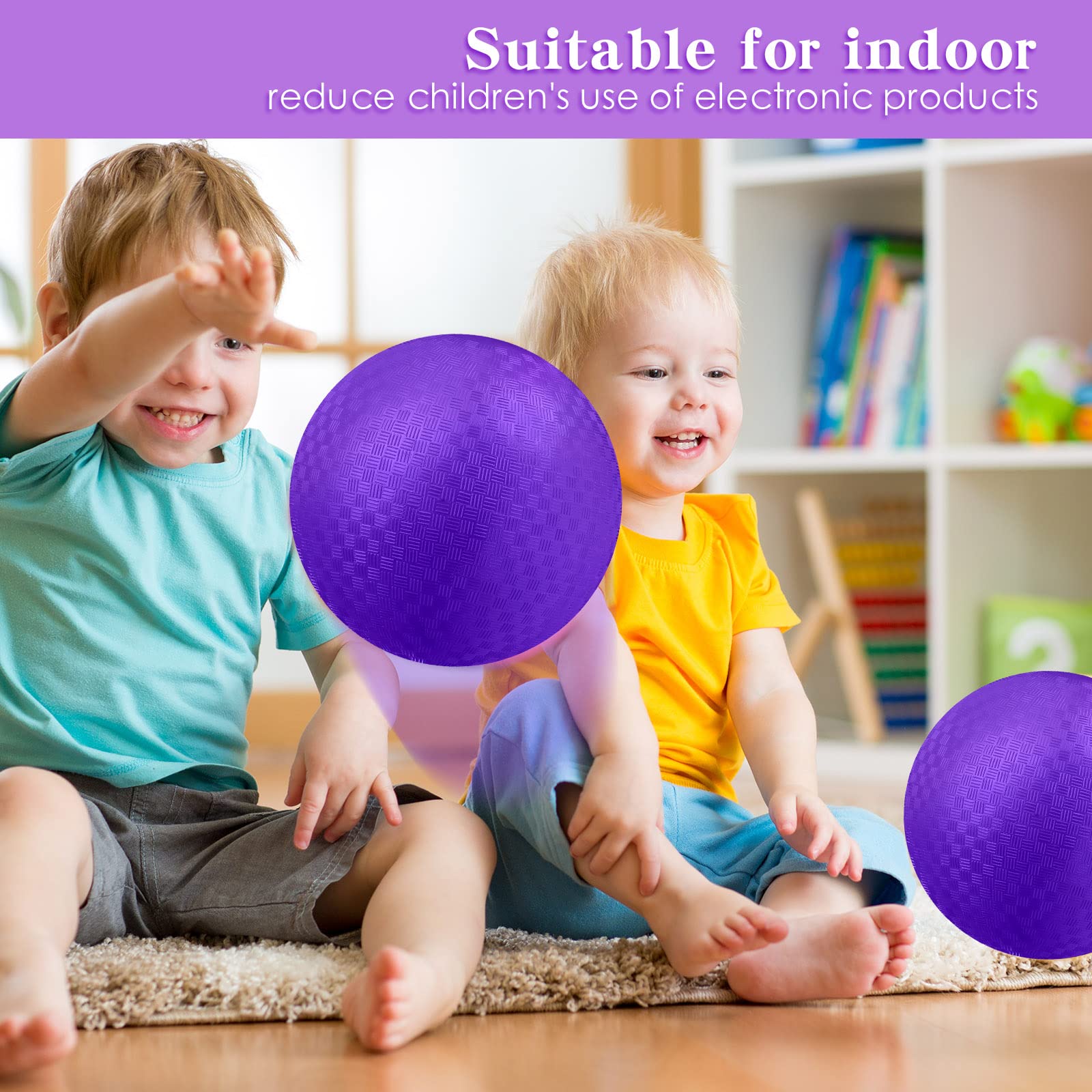 Yunsailing 24 Pieces Dodgeball Playground Ball Kickball, 6 Inch ...