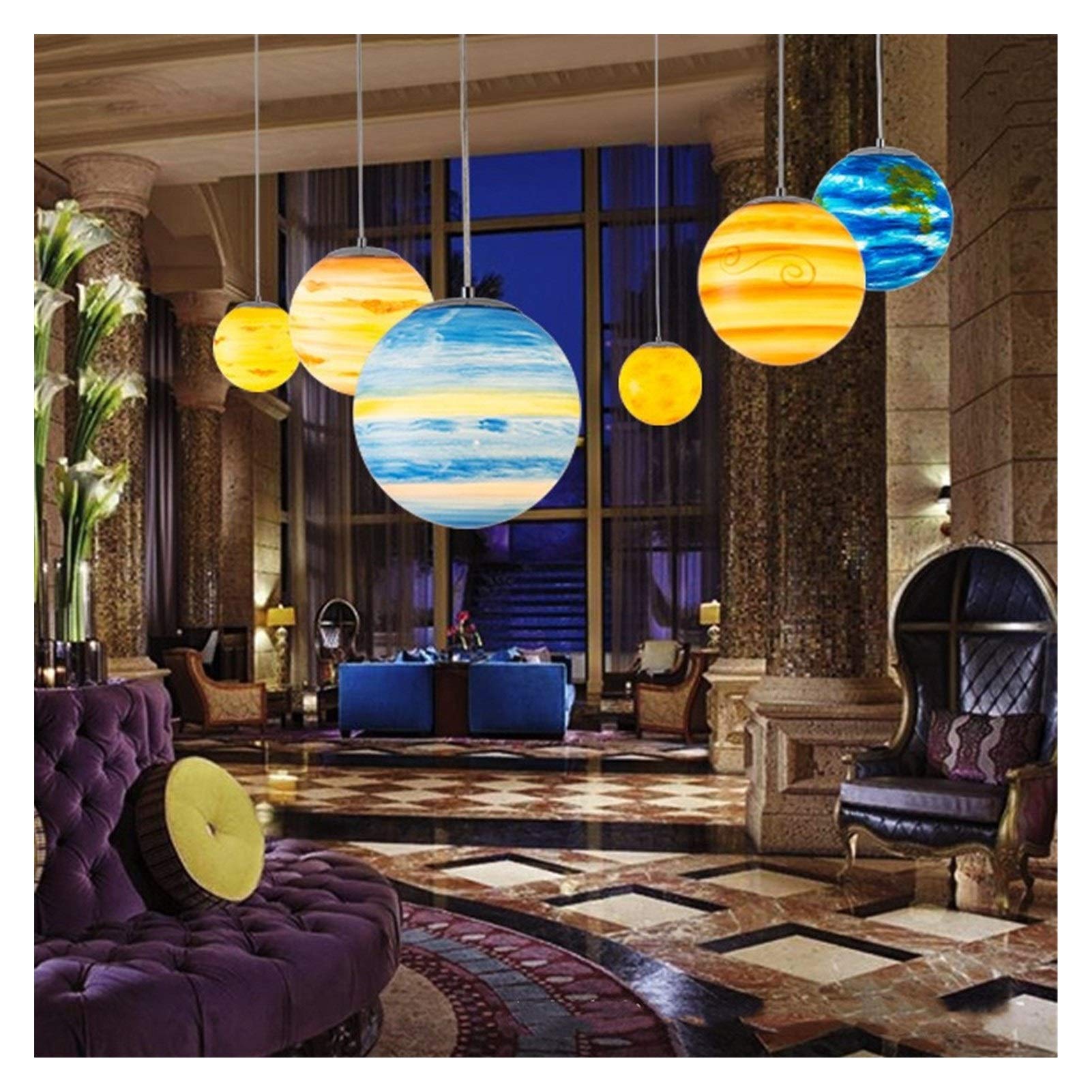 Buy Chandelier Nine Planets Solar System Planet Chandelier Outdoor ...