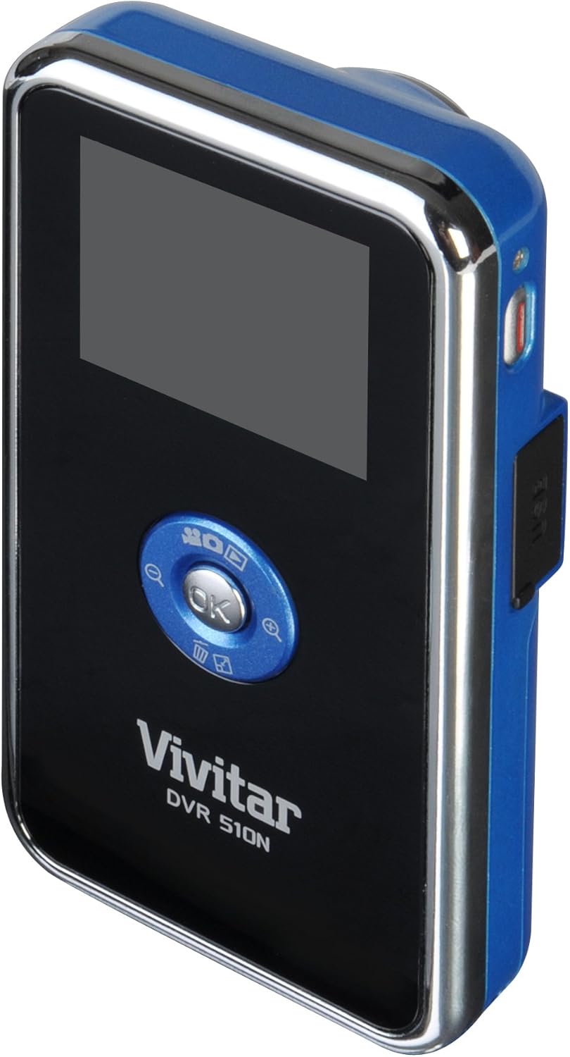 Amazon.com : Vivitar DVR-510 2GB Digital Video Recorder Blue with Night ...