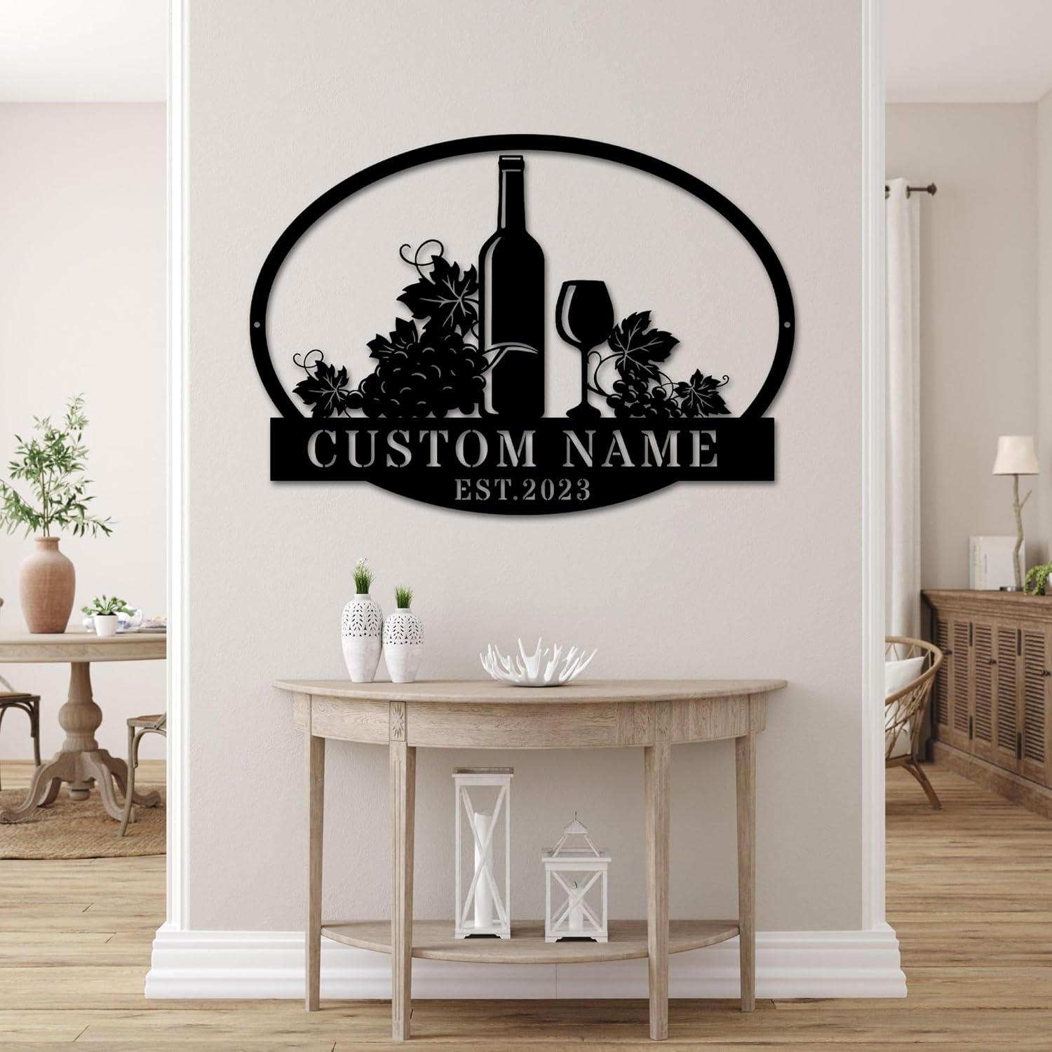 Amazon.com: Custom Wine Bar Sign | Wine Shop Patio Decoration Wine ...