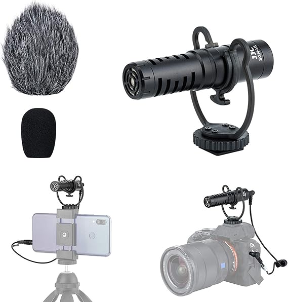 Amazon.com: Kiwifotos Shotgun Microphone Video mic for Canon EOS M50 M6 ...