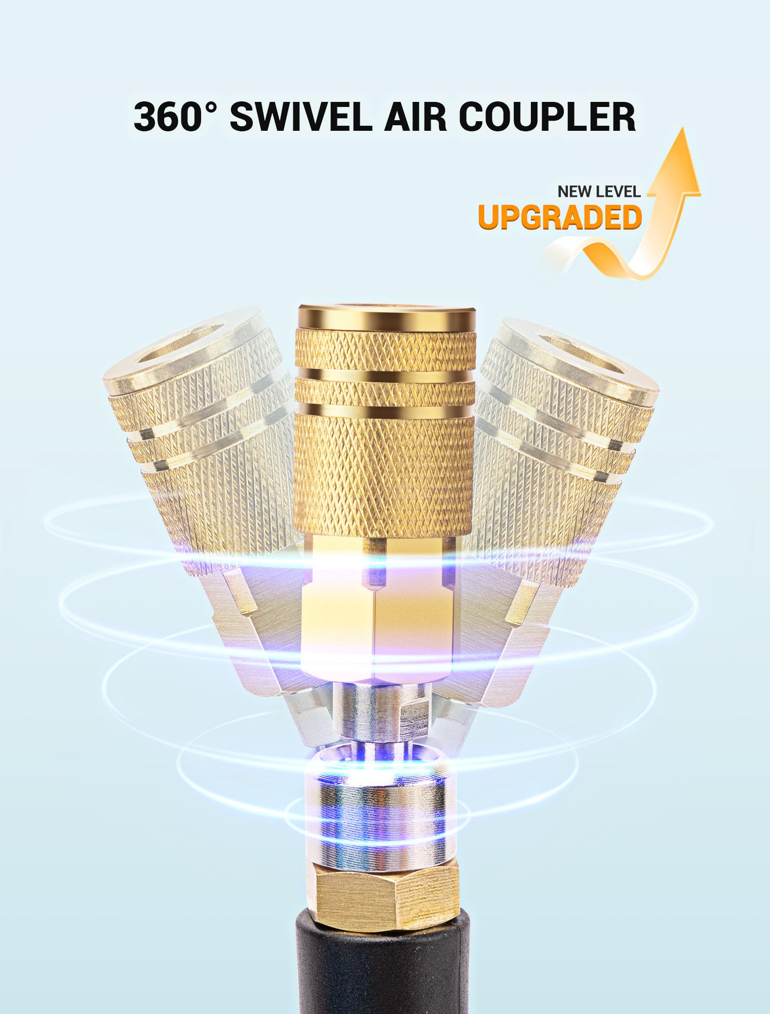 Snapklik.com : EVOULTES 3/8 In X 6.5 Ft Lead-in Air Hose Kit w/Bend ...