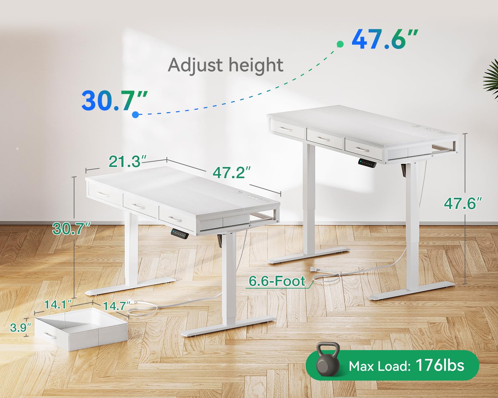 Snapklik.com : AODK Electric Standing Desk