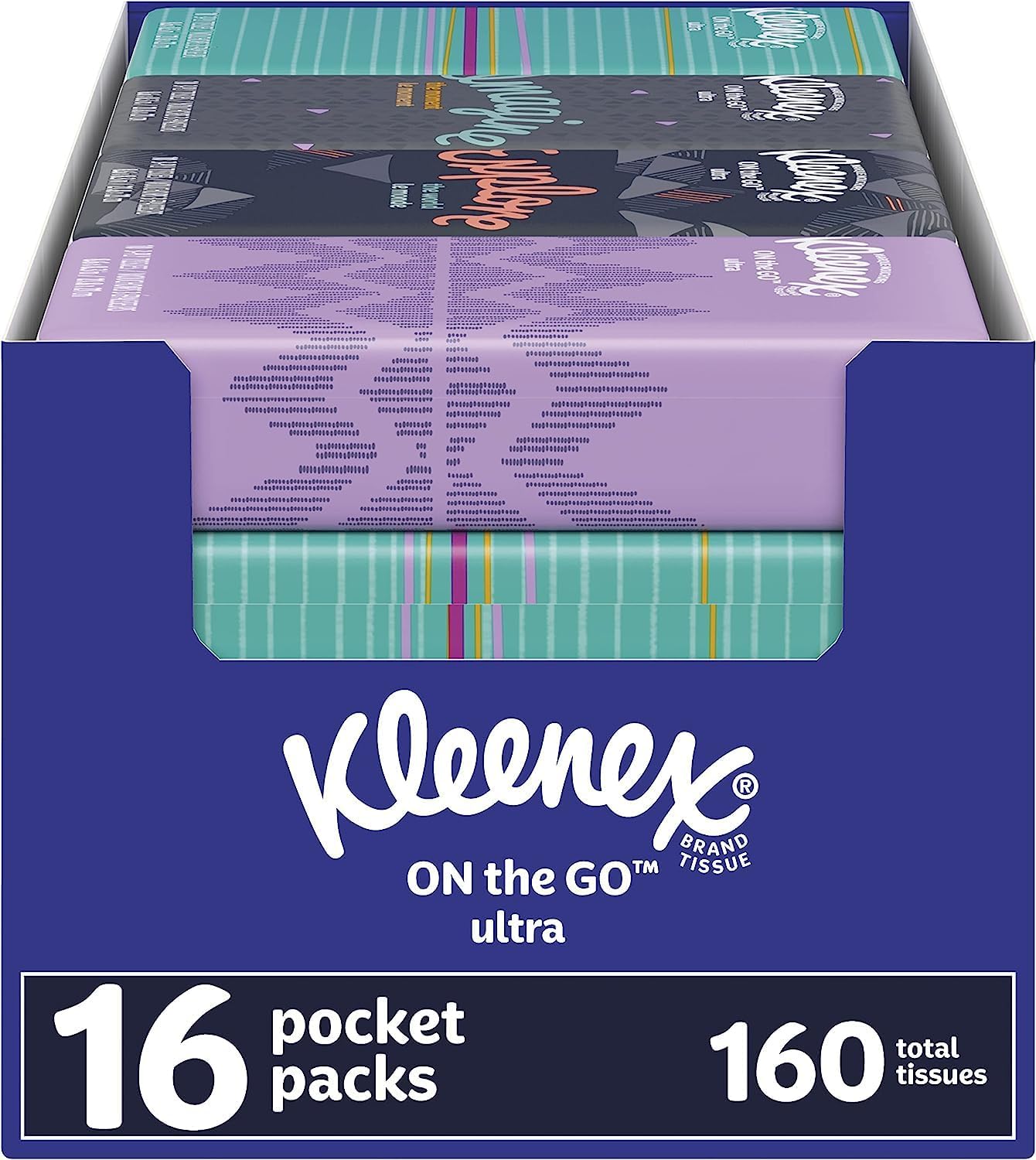 Amazon.com: Kleenex® 3-Ply Pocket Packs Facial Tissues (16 packs of 10 ...
