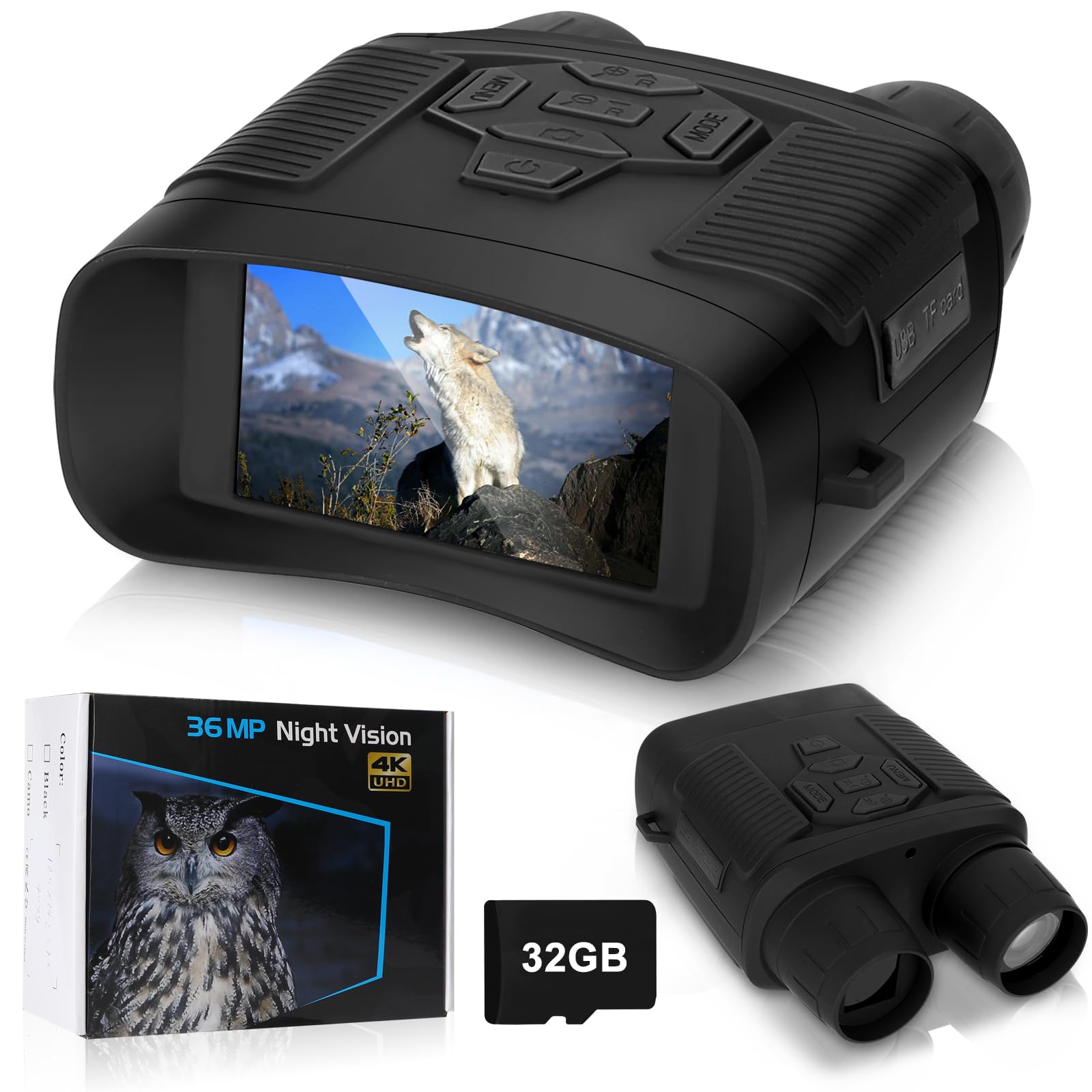 Snapklik.com : Night Vision Goggles, Digital Night Binoculars, 4K ...